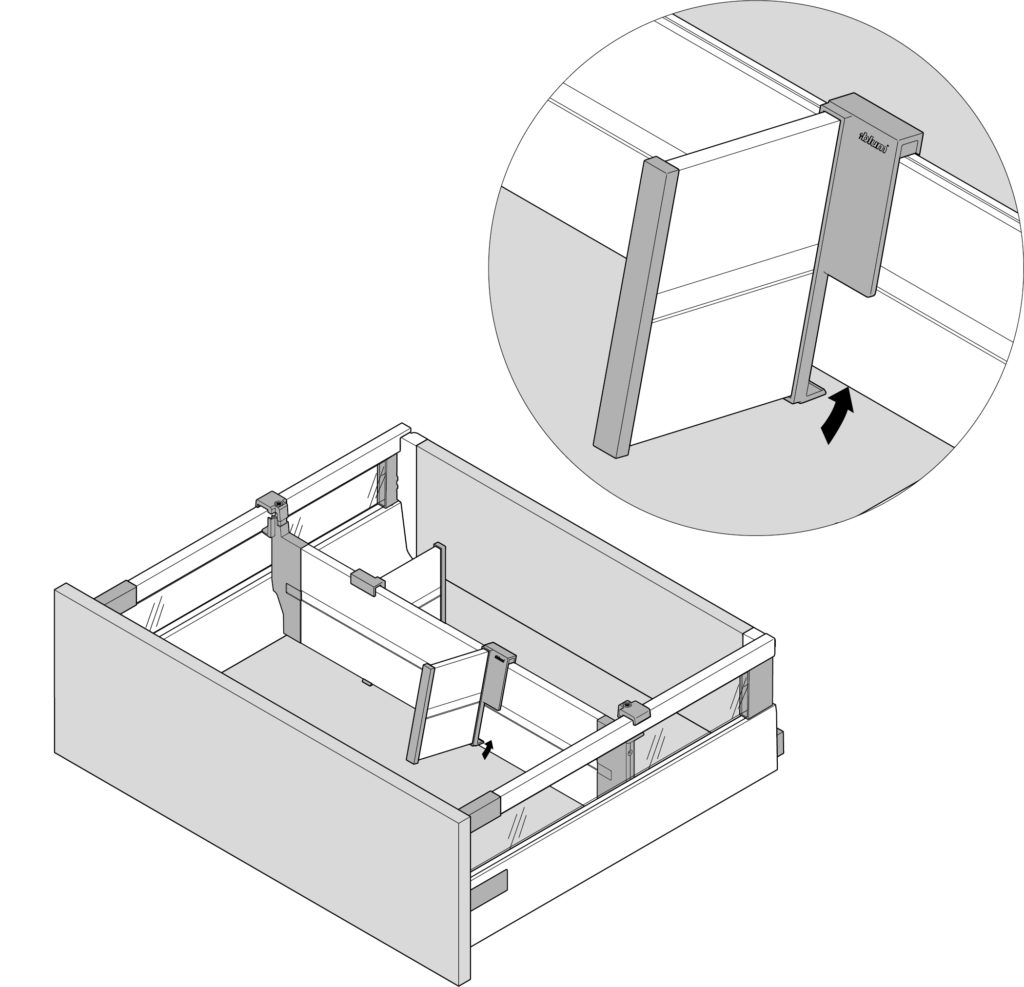 ORGA-LINE cross dividers for TANDEMBOX antaro – Blum EASY ASSEMBLY Blog